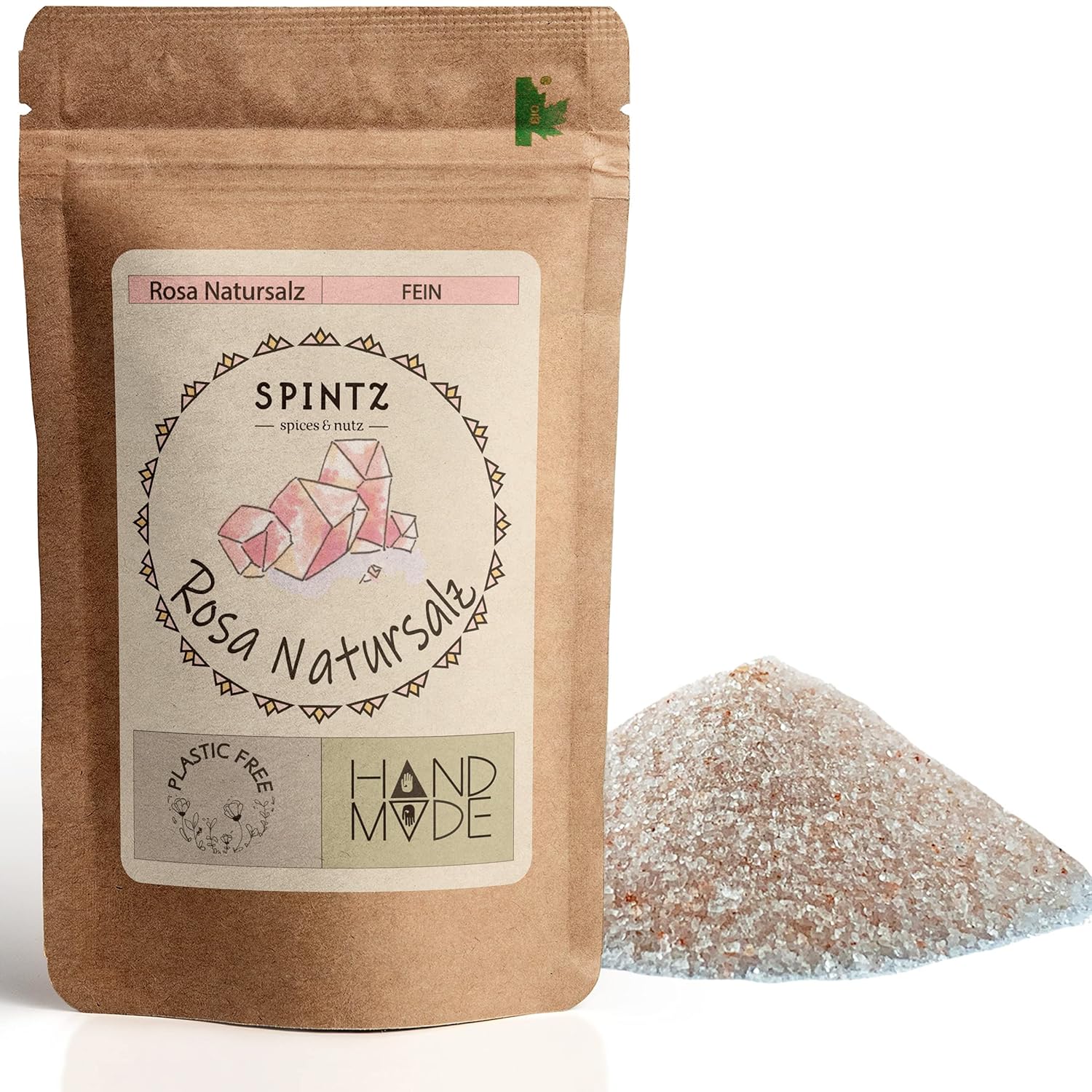 SPINTZ Rosa Natursalz fein, ohne Zusätze, 500g, 1500g, 3000g – Spintz