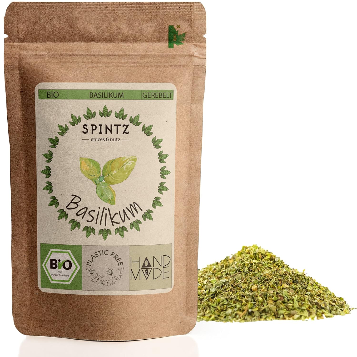SPINTZ Bio Basilikum gerebelt – 250g, 500g – Spintz