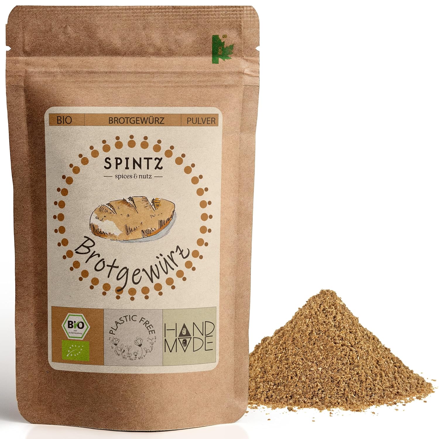 SPINTZ Bio Brotgewürz Gewürzmischung – 250/500/1000 g – Spintz